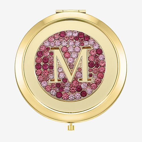Click here for Monet Jewelry Initial Gold Tone Round Compact Mirr... prices