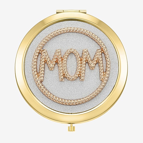 Click here for Monet Jewelry Mom Gold Tone Compact Mirror  One Si... prices