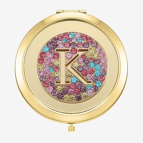 Click here for Monet Jewelry Initial Gold Tone Round Compact Mirr... prices