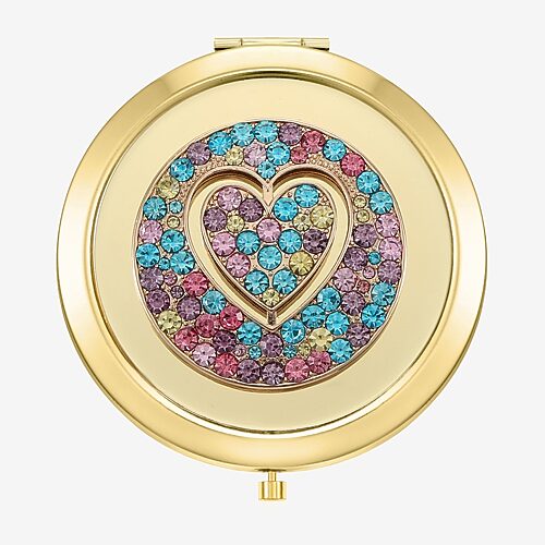 Click here for Monet Jewelry Gold Tone Round Compact Mirror  One... prices