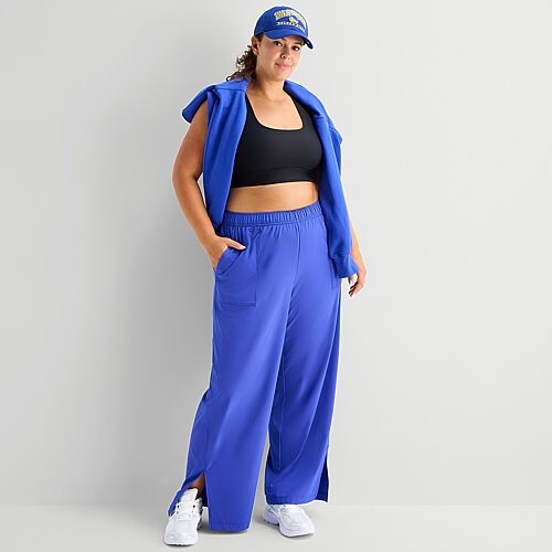Click here for Xersion Womens Wide Leg Mid Rise Regular Fit Plus... prices