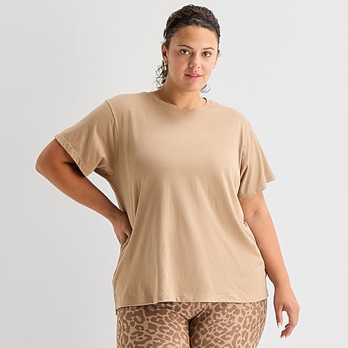 Click here for Xersion Womens Cotton Crew Neck Short Sleeve T-Shi... prices