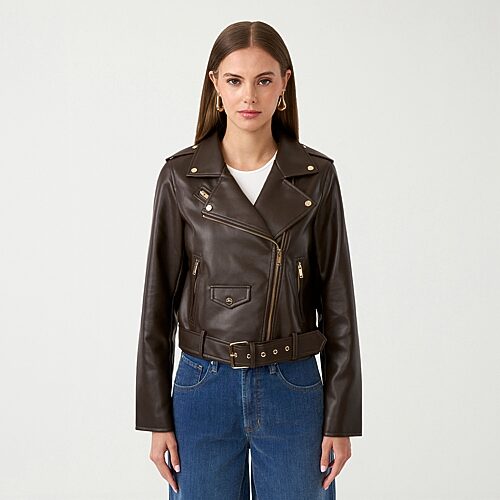 Click here for RM Rebecca Minkoff Womens Faux Leather Midweight M... prices