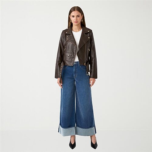 Click here for RM Rebecca Minkoff Womens High Rise Wide Leg Jean... prices