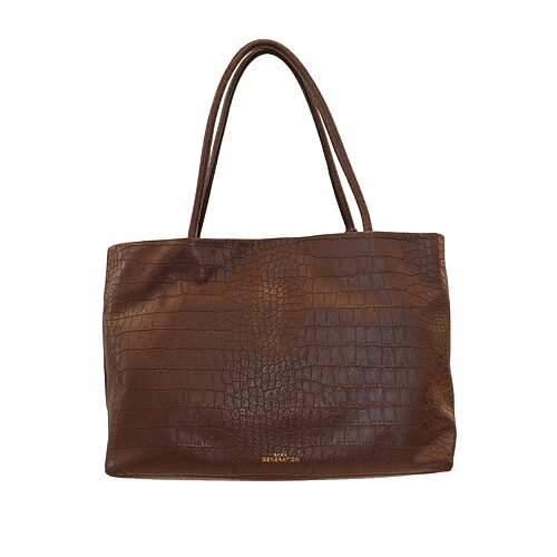 Click here for BCBGeneration Chocolate Croc With Gold Hardware To... prices