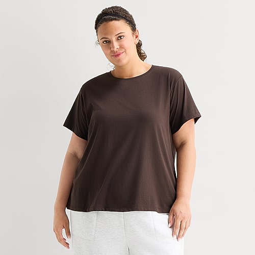 Click here for Xersion Womens Cotton Crew Neck Short Sleeve T-Shi... prices