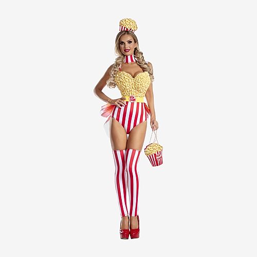 Click here for Womens Pop Babe Costume  Large  Red prices