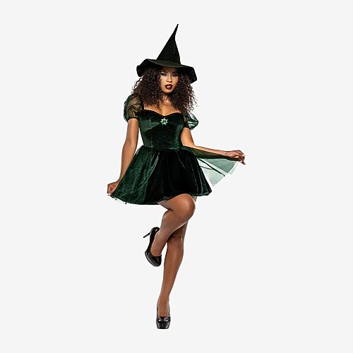 Click here for Mens Green Witch Costume  Small  Black prices