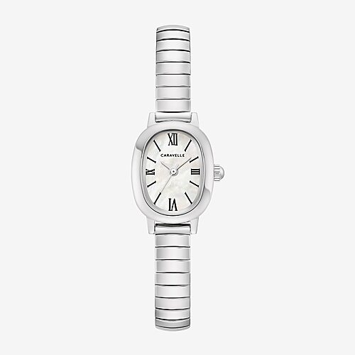 Click here for Caravelle Designed By Bulova Dress Womens Silver T... prices