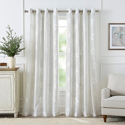 Click here for Martha Stewart Soriah Grommet Top Sheer Single Cur... prices
