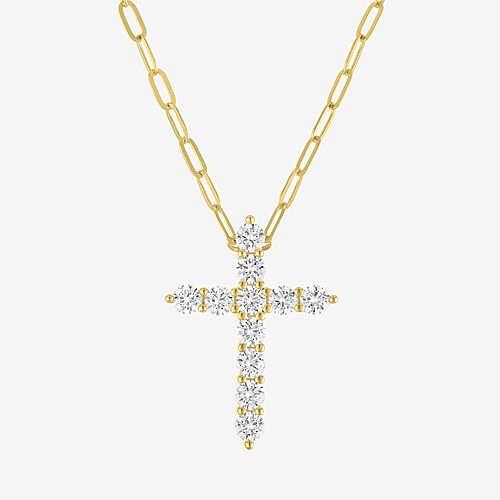 Click here for Womens Lab Created White Sapphire 14K Gold Over Br... prices