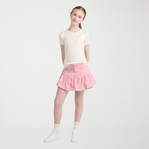 Click here for Levis Girls 7-16 Ruffled Scooter Skort - Powder Pi... prices