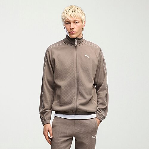 PUMA Mens Track Jacket  Large  Brown