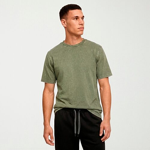 Puma Mens Embossed Logo T-Shirt - Mouse Gray
