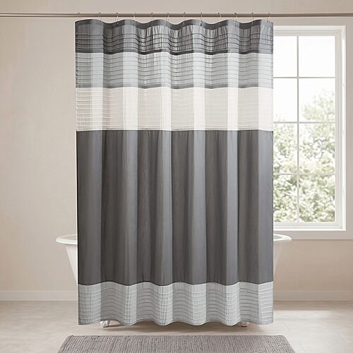 Click here for Madison Park Eastridge Shower Curtain  One Size  G... prices