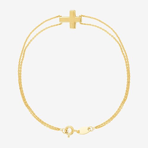 Click here for Bonded Brilliance Cross Womens 14K Gold Bonded Wit... prices