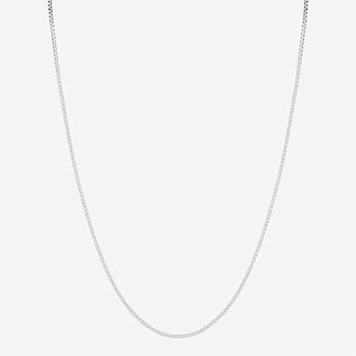 Click here for Womens Sterling Silver 18 Inch Box Chain Necklace... prices