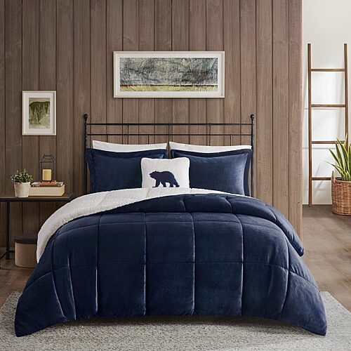 Click here for Woolrich Alton 4-Pc. Comforter Set  King - Navy/iv... prices