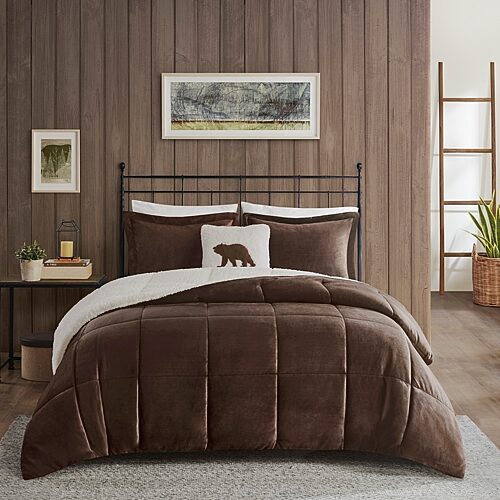 Click here for Woolrich Alton 4-Pc. Comforter Set  King - Brown/i... prices