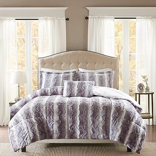 Click here for Madison Park Zuri Faux-Fur 4-Pc. Comforter Set  Fu... prices