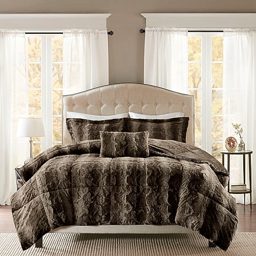 Click here for Madison Park Zuri Faux-Fur 4-Pc. Comforter Set  Ki... prices