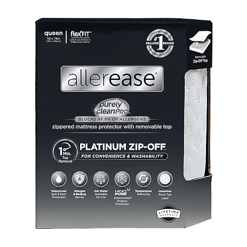 Click here for allerease Platinum Zippered Mattress Encasement prices