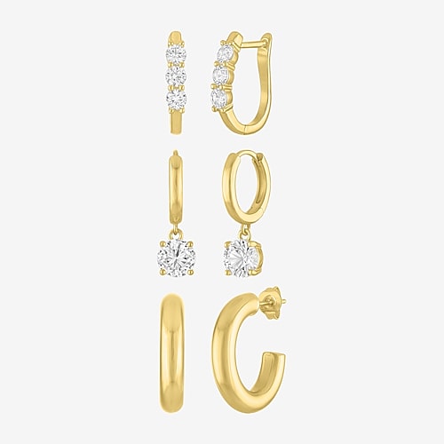 Click here for Yes  Please! Womens Lab Created White Sapphire 14K... prices
