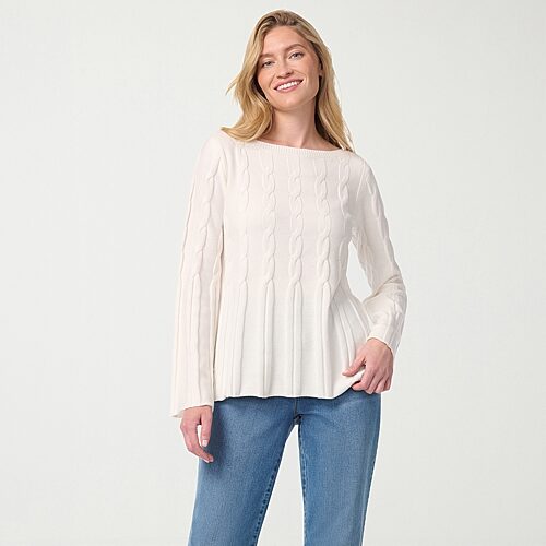 Click here for Gloria Vanderbilt Womens Boat Neck Long Sleeve Pul... prices