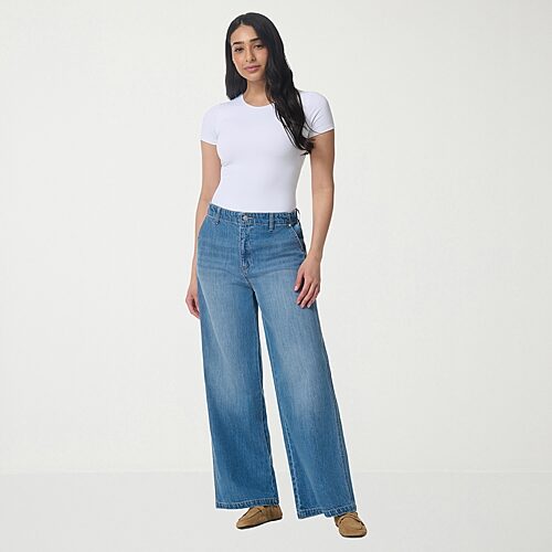 Click here for Gloria Vanderbilt Womens High Rise Wide Leg Jean... prices