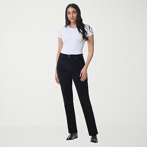 Click here for Gloria Vanderbilt Womens High Rise Straight Cordur... prices