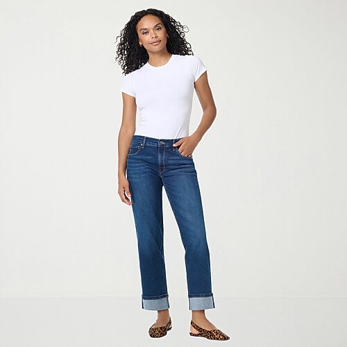 Click here for Gloria Vanderbilt Womens Mid Rise Straight Leg Jea... prices