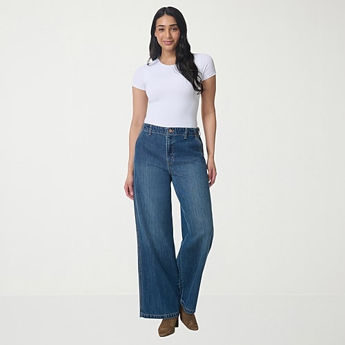 Click here for Gloria Vanderbilt Womens High Rise Wide Leg Jean... prices