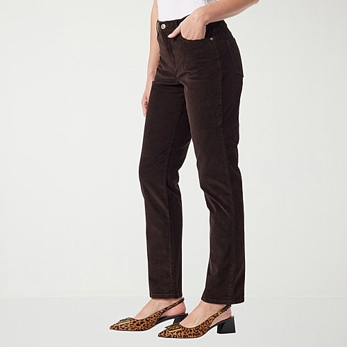 Click here for Gloria Vanderbilt Womens High Rise Straight Cordur... prices