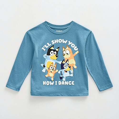 Click here for Toddler Boys Crew Neck Long Sleeve Regular Fit Blu... prices