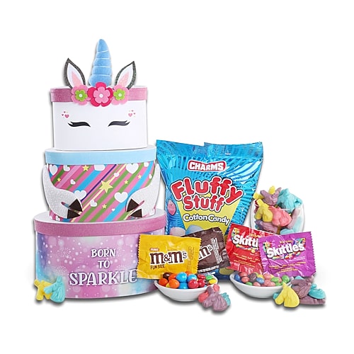 Click here for Alder Creek Gift Baskets Born to Sparkle Unicorn T... prices
