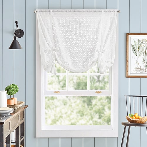 Click here for Martha Stewart Estelle Allover Lace Balloon Shade prices