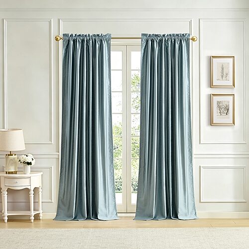 Click here for Lenox Imperial Faux Silk Blackout Back Tab/Rod Poc... prices
