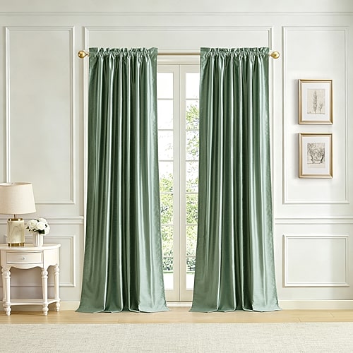 Click here for Lenox Imperial Faux Silk Blackout Back Tab/Rod Poc... prices