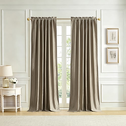 Click here for Lenox Imperial Faux Silk Blackout Back Tab/Rod Poc... prices