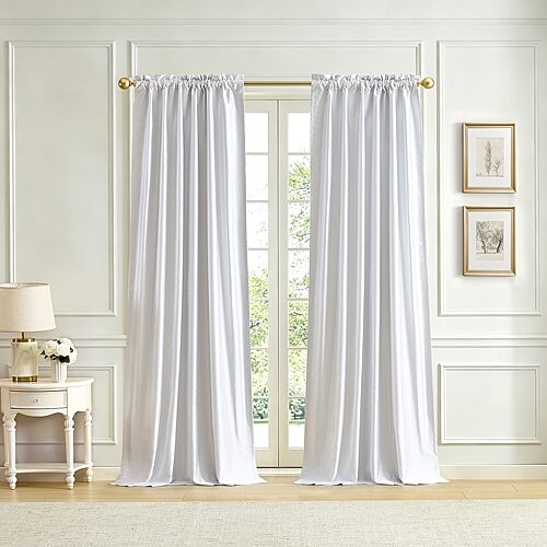 Click here for Lenox Imperial Faux Silk Blackout Back Tab/Rod Poc... prices