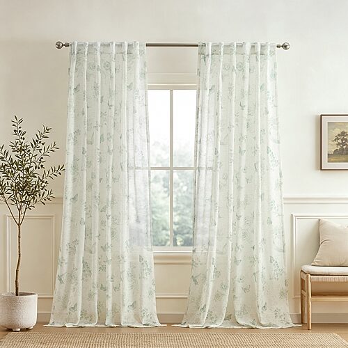 Click here for Lenox Butterfly Meadow Toile Printed Back Tab/Rod... prices