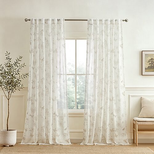 Click here for Lenox Butterfly Meadow Toile Printed Back Tab/Rod... prices