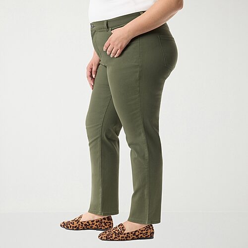 Click here for Gloria Vanderbilt Amanda Womens Plus High Rise Sli... prices