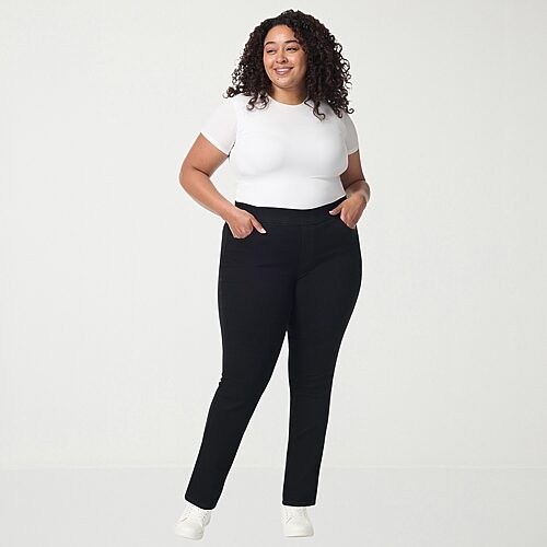 Click here for Gloria Vanderbilt Amanda Womens Plus High Rise Sli... prices