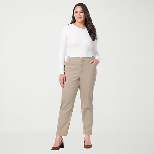 Click here for Gloria Vanderbilt Amanda Womens Plus High Rise Sli... prices