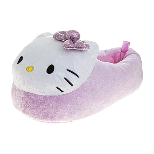 Hello Kitty Womens Slippers 3D Design Dual Size Cozy Soft Indoor