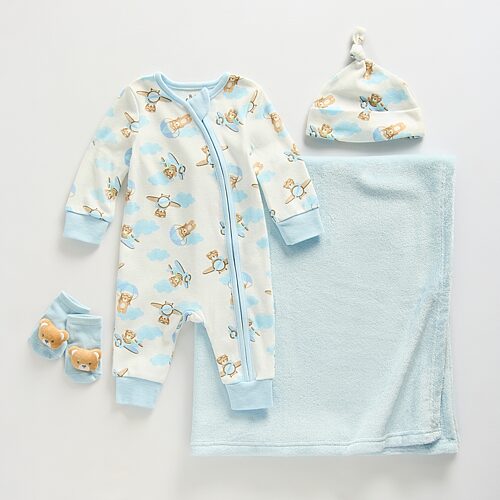 Click here for Baby Essentials Baby Boys 4-pc. Baby Clothing Set... prices
