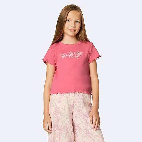 Click here for Roxy Big Kid Girls Crew Neck Short Sleeve T-Shirt... prices