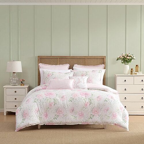 Click here for Laura Ashley Serenity Roses Comforter Set  One Siz... prices