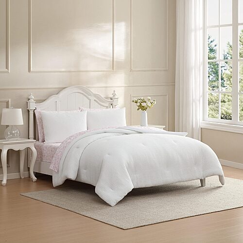Click here for Laura Ashley Waffle Solid Comforter Sets prices